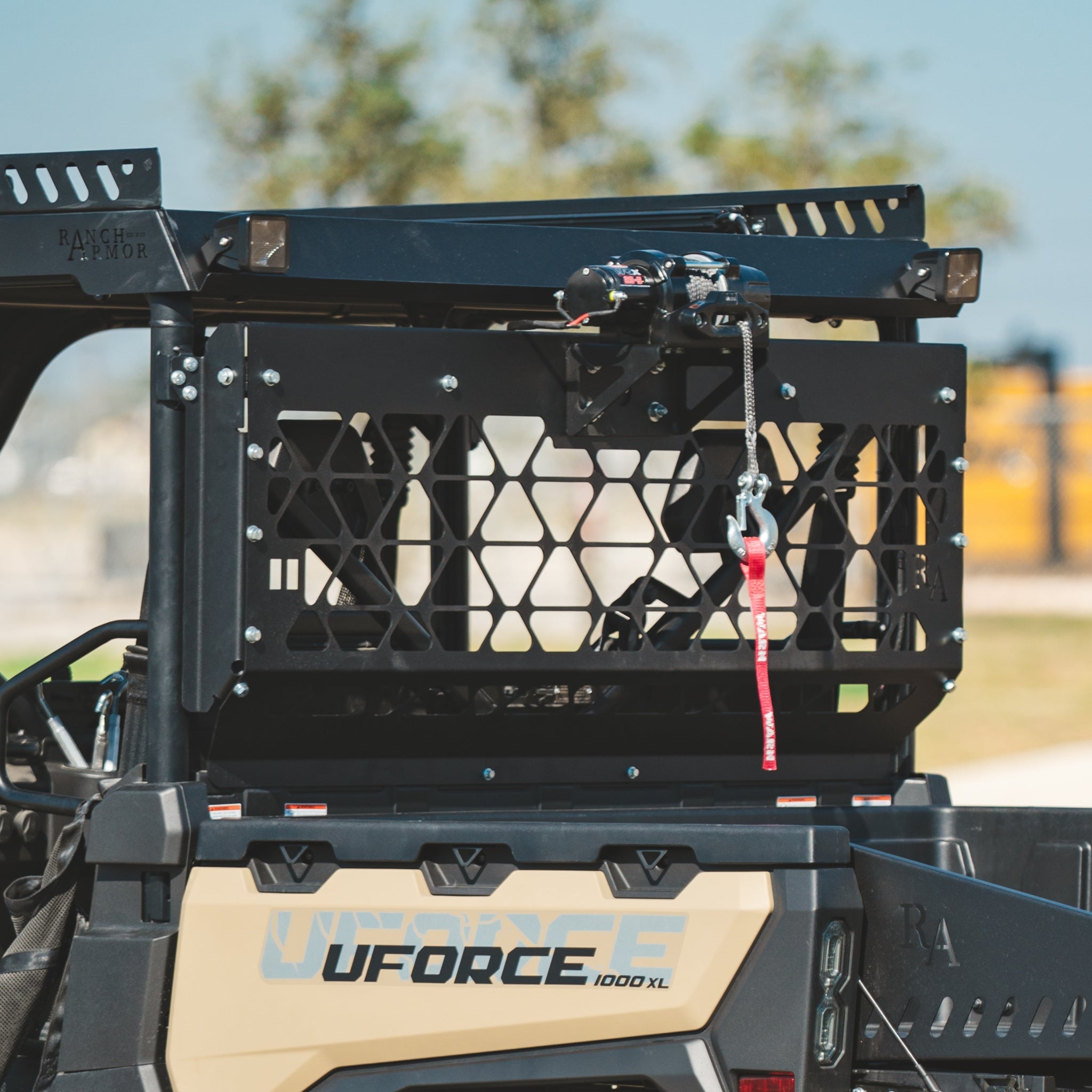 CFMoto UForce 1000 Headache Rack with Optional Winch – Ranch Armor
