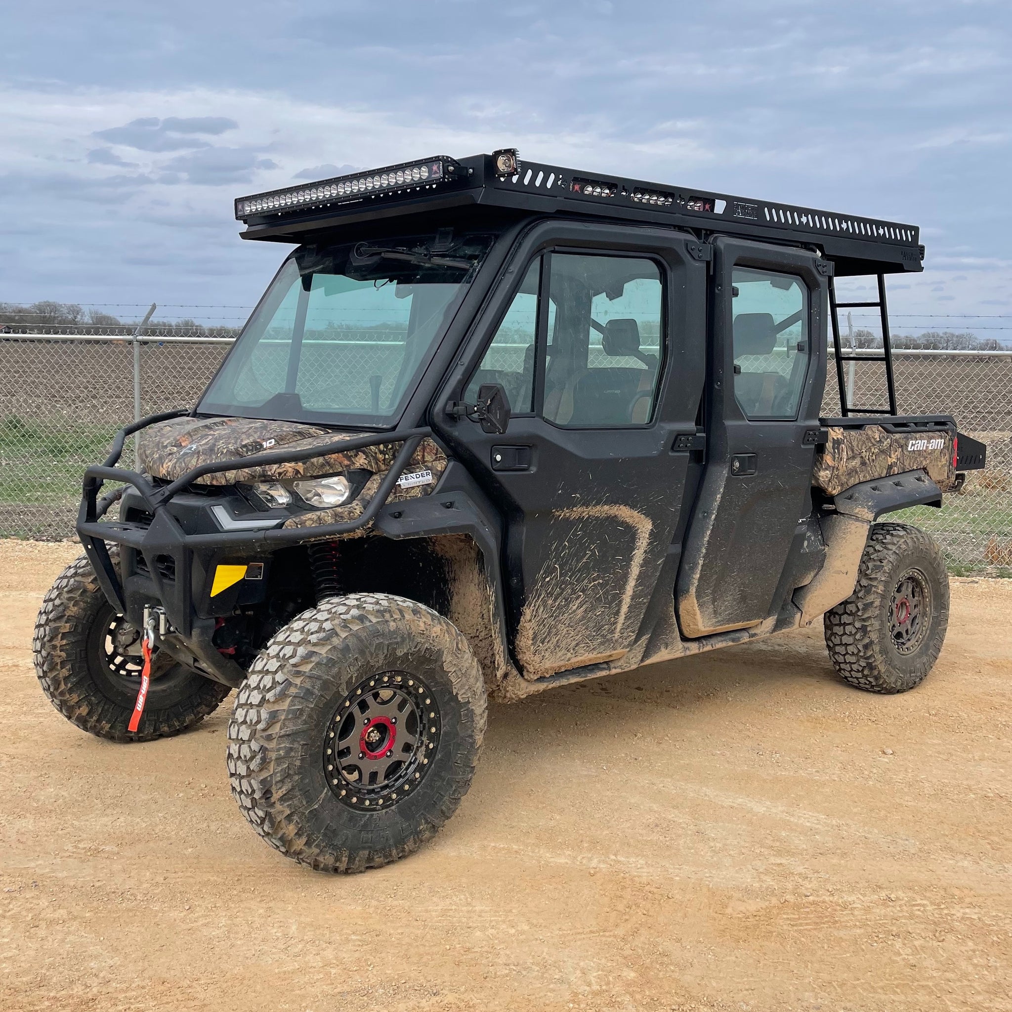 Can-Am Defender Crew Max Limited Ultra Extended Aluminum Top – Ranch Armor