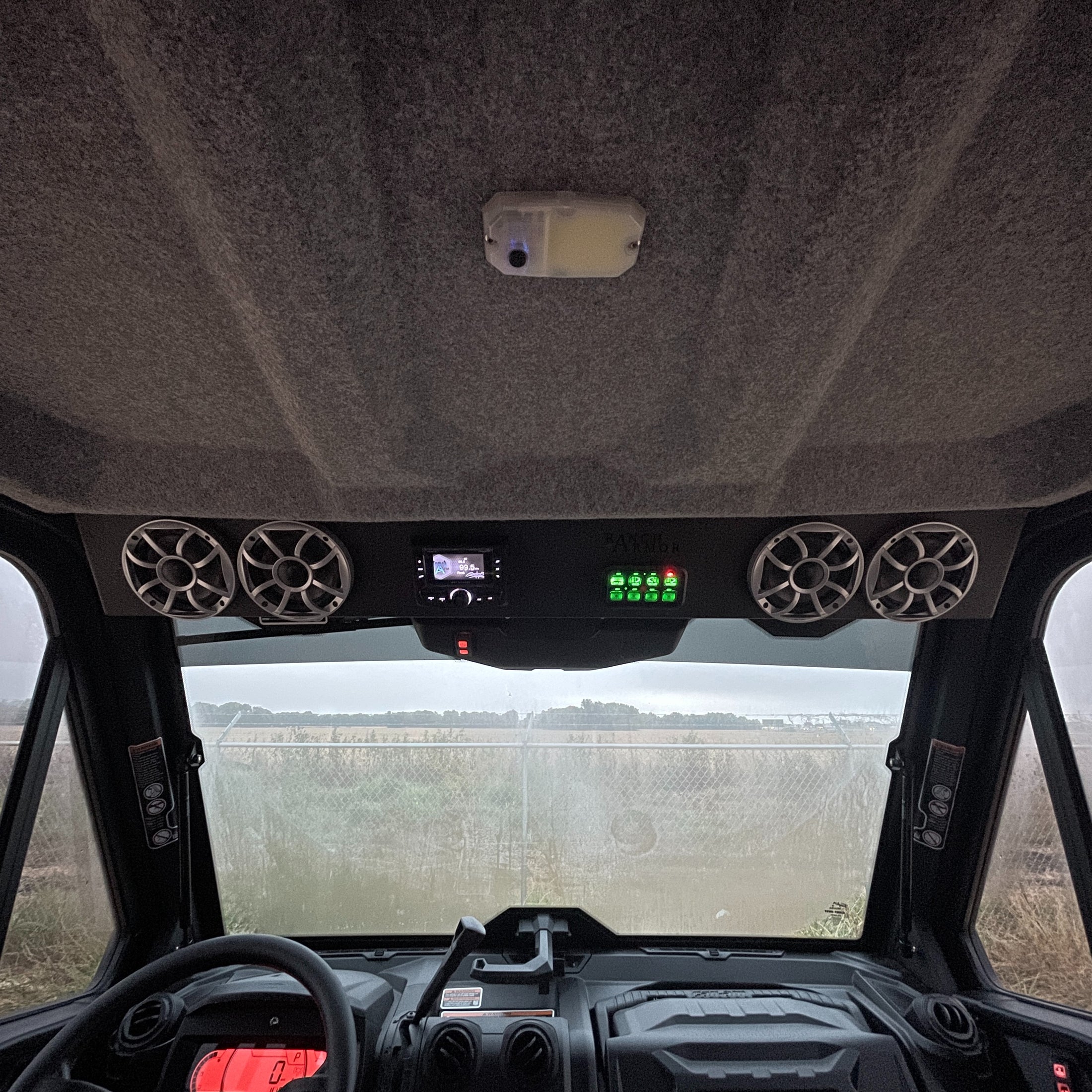 Can-Am Defender Overhead Audio/Speaker System – Ranch Armor