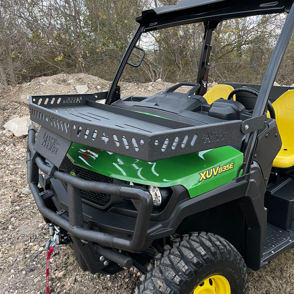 John Deere Gator Front Hood Rack Folding Basket by Ranch Armor