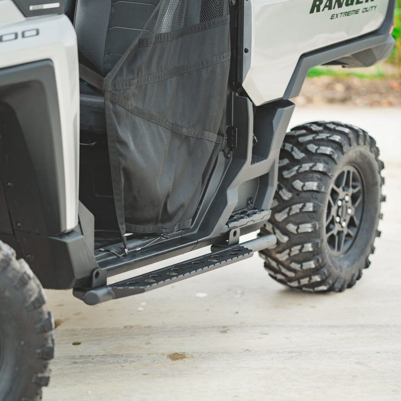 Polaris 1500 Single Cab Side Step & Nerf Bars with Rock Slides Built-In ...