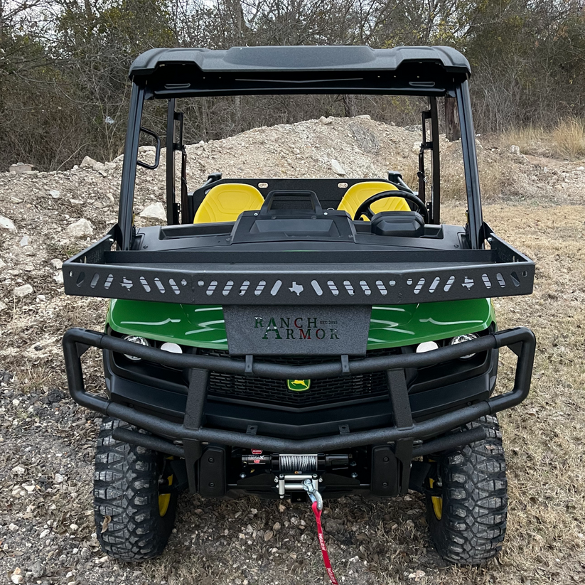 John Deere Gator Front Hood Rack Folding Basket by Ranch Armor